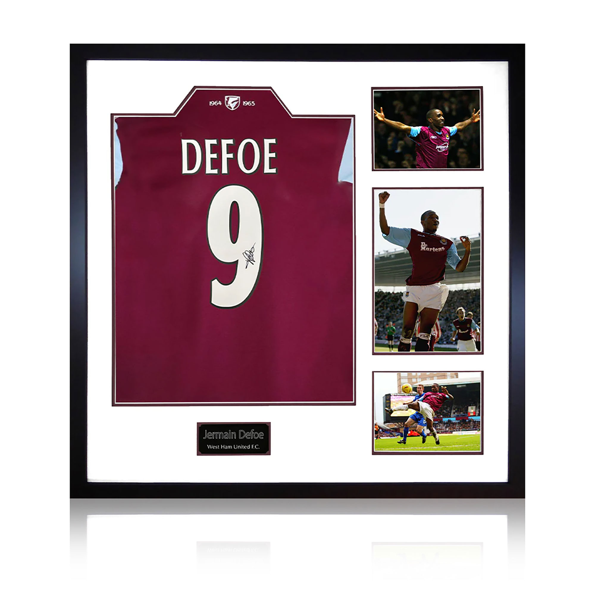 Jermain Defoe Signed West Ham United Shirt Elite Frame - Squawka Shop ...