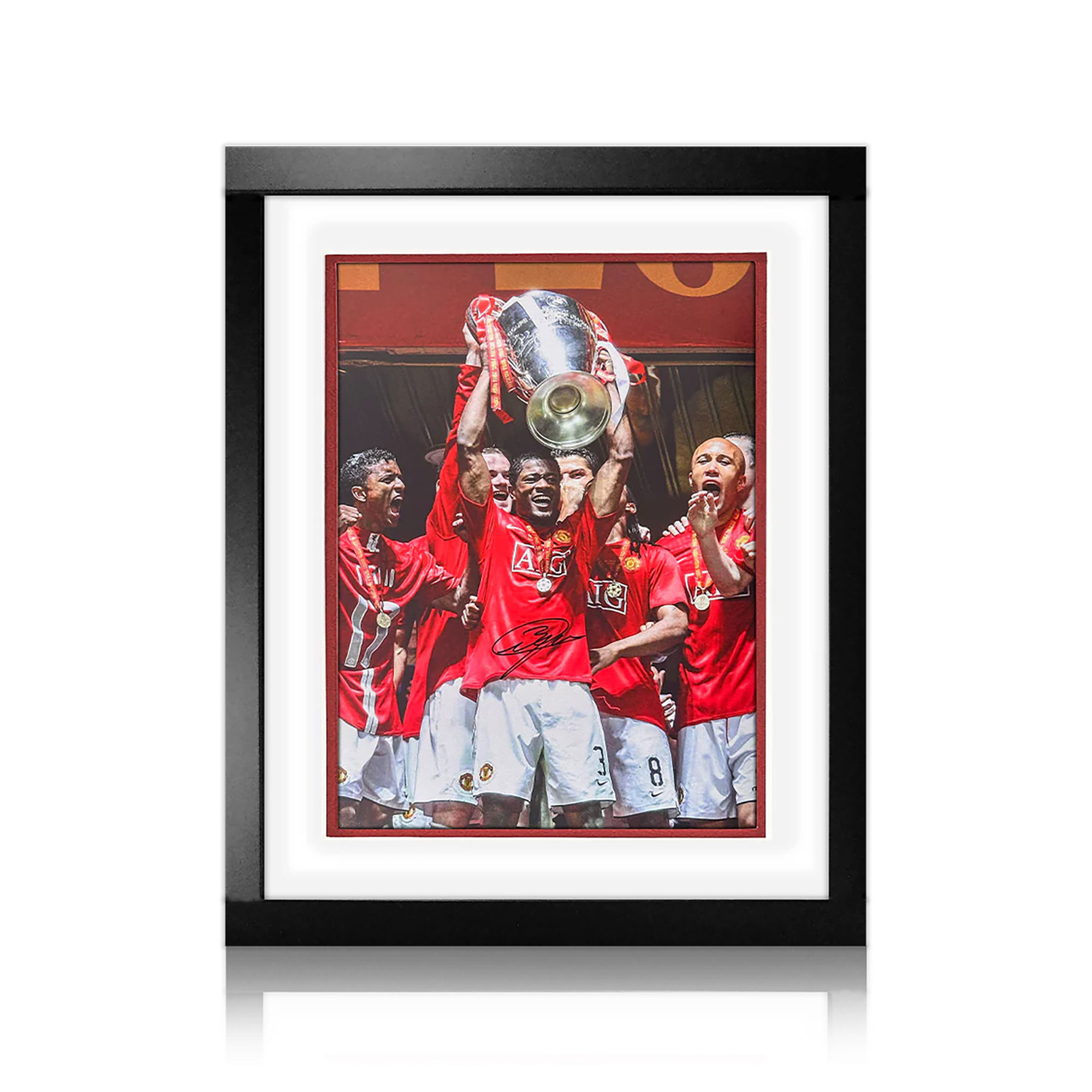 Patrice Evra Signed Manchester United Image Frame - Squawka Shop ...